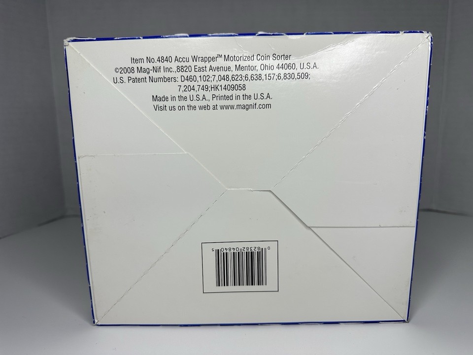 Magnif Accu Wrapper Motorized Coin Bank Sort, Count, & Wrap Coins #4840 ...