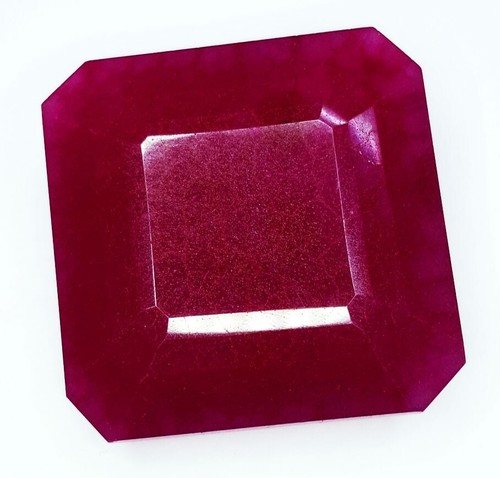 Natural Red Ruby 222.87 Ct Loose Gemstone Certified Opaque Square Cut ...