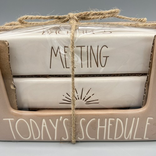 Rae Dunn Ceramic Perpetual Calendar Today's Schedule Calendar Neutral ...