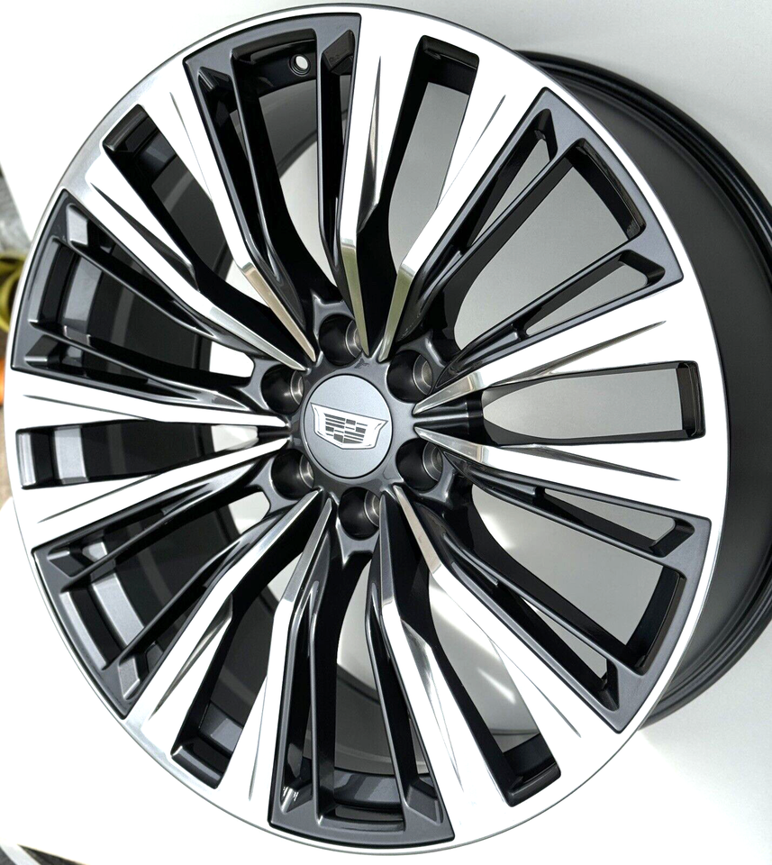 20” gunmetal polished OE replica SSV wheels fits 2025 Cadillac Escalade ...
