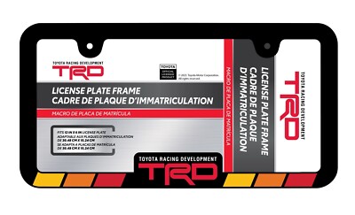 Toyota TRD Retro Flag Metal License Plate Frame | eBay