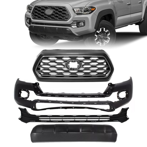 Front Bumper Cover Kit For 2016-2023 Toyota Tacoma With Grilles ...