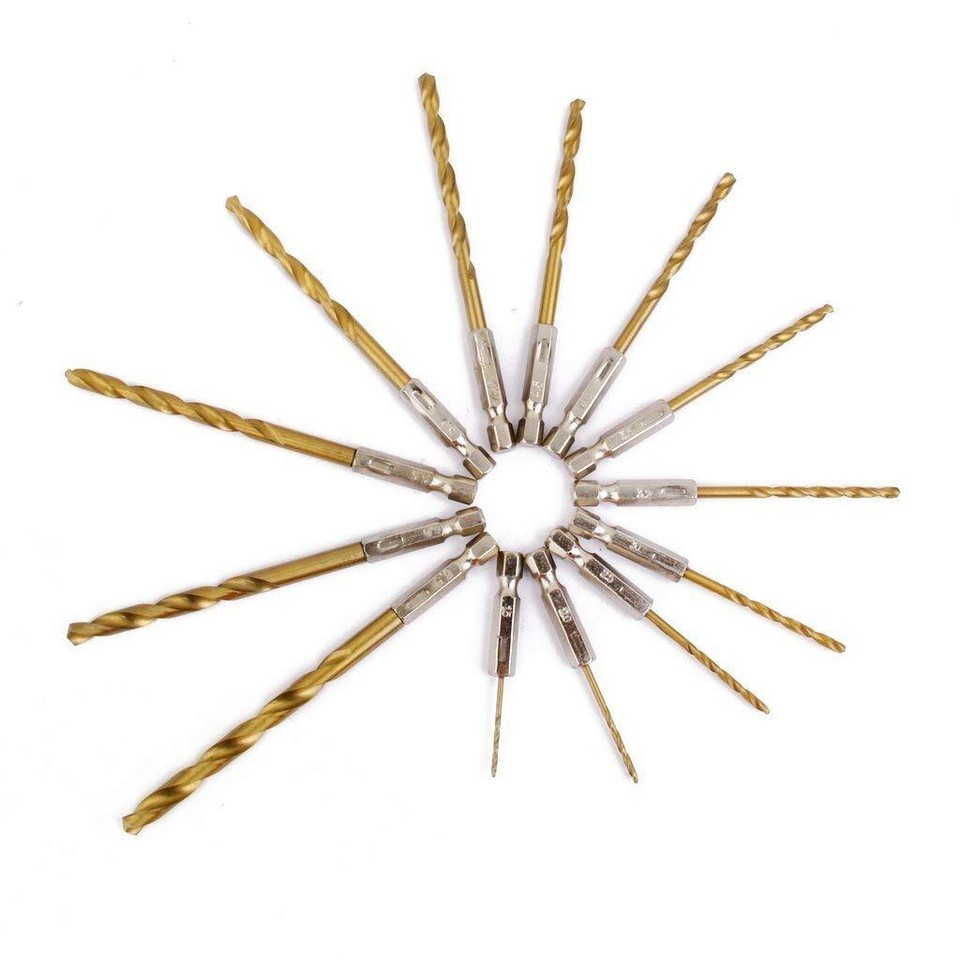 New Steel Hex Shank Quick Change Cobalt Drill Multi-Bits - Set of 13 | eBay
