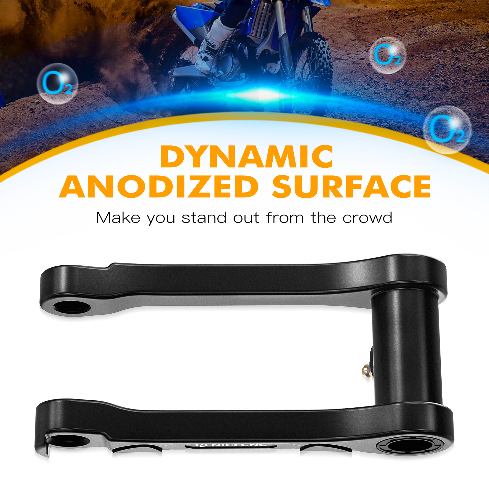 CNC Rear Shock Lowering Link Linkage Relay Arm For Yamaha YZ125 YZ250 ...