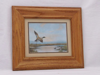 Vintage F. Osborne "Mallard Ducks Evening-8 x 6"-14.5 X 12.5 Foil ...