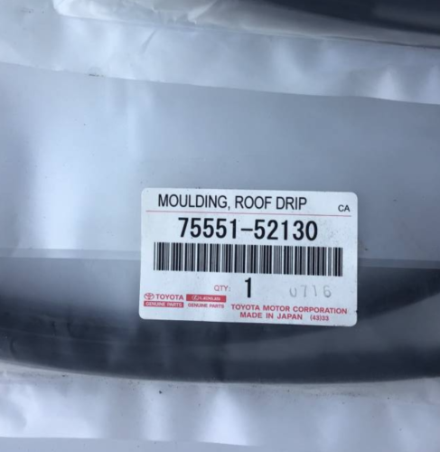 TOYOTA Genuine Yaris Hatchback Roof Drip Moulding 3D 4D 2006-2011 LH ...