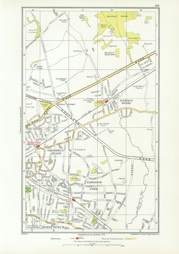 ROMFORD. Hornchurch Harold Wood Emerson Park Harold Hill Upminster 1933 ...