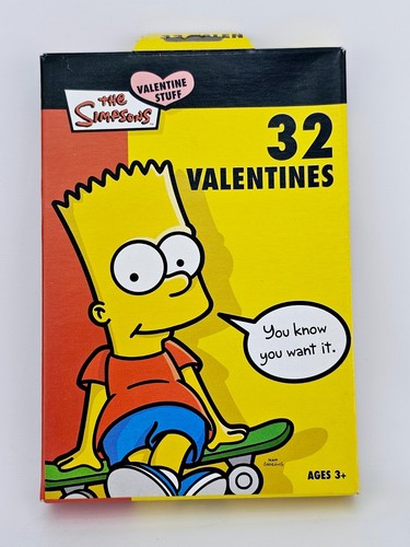 Vintage 2007 The Simpsons Valentines Day Cards Paper Magic Group 32 ...