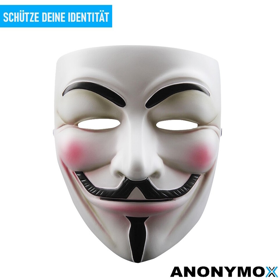 ANONYMOX Guy Fawkes Maske Anonymous Vendetta Halloween Party Fasching ...