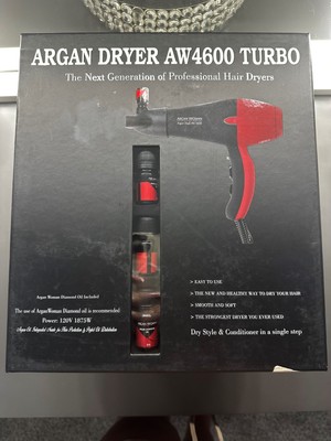 Argan Woman Professional Hair Dryer AW 4600 Turbo 120V 1875W Hair Oil ...
