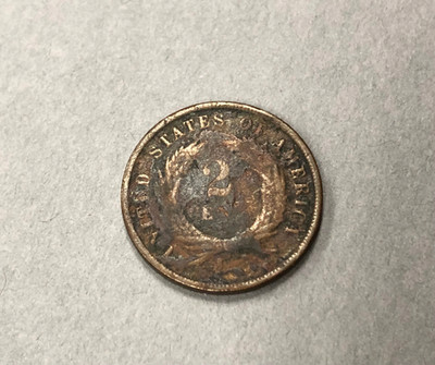 1867 2 Cent Silver Piece 2C Copper Coin NO RESERVE Fast Shipping! | eBay