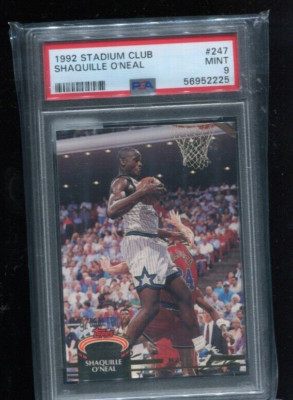 1992 Stadium Club - SHAQUILLE O'NEAL - Rookie Card #247 - ORLANDO MAGIC ...