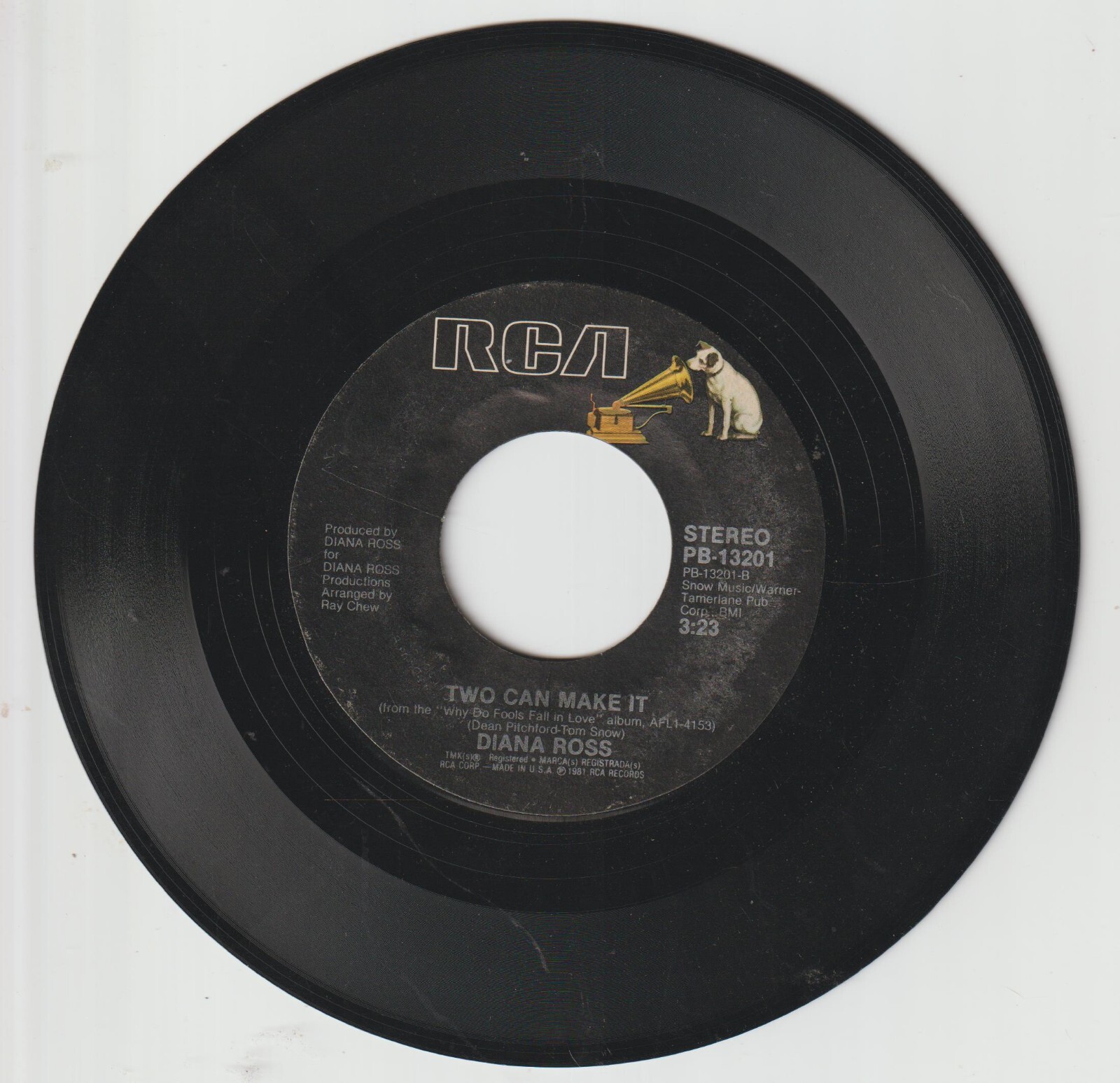 DIANA ROSS: WORK THAT BODY/TWO CAN MAKE IT VG+ PB-13201 45 RPM | eBay