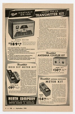 CQ Ham Radio Magazine Ad for HEATHKIT VFO, Transmitter & Receiver Kits ...