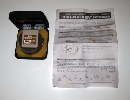 Vintage Edge Mark Digi-Walker Digi Pedometer Made in Japan with Manual ...
