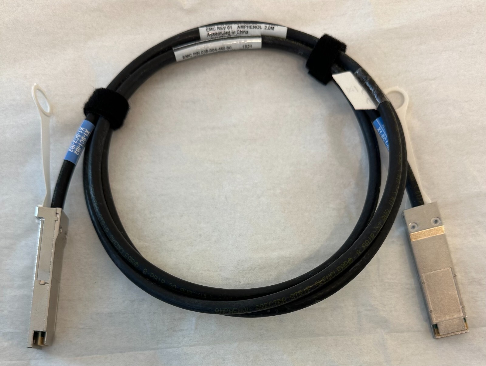 NEW Amphenol EMC 038-004-466-00 QSFP Passive 14Gbps Cable | eBay