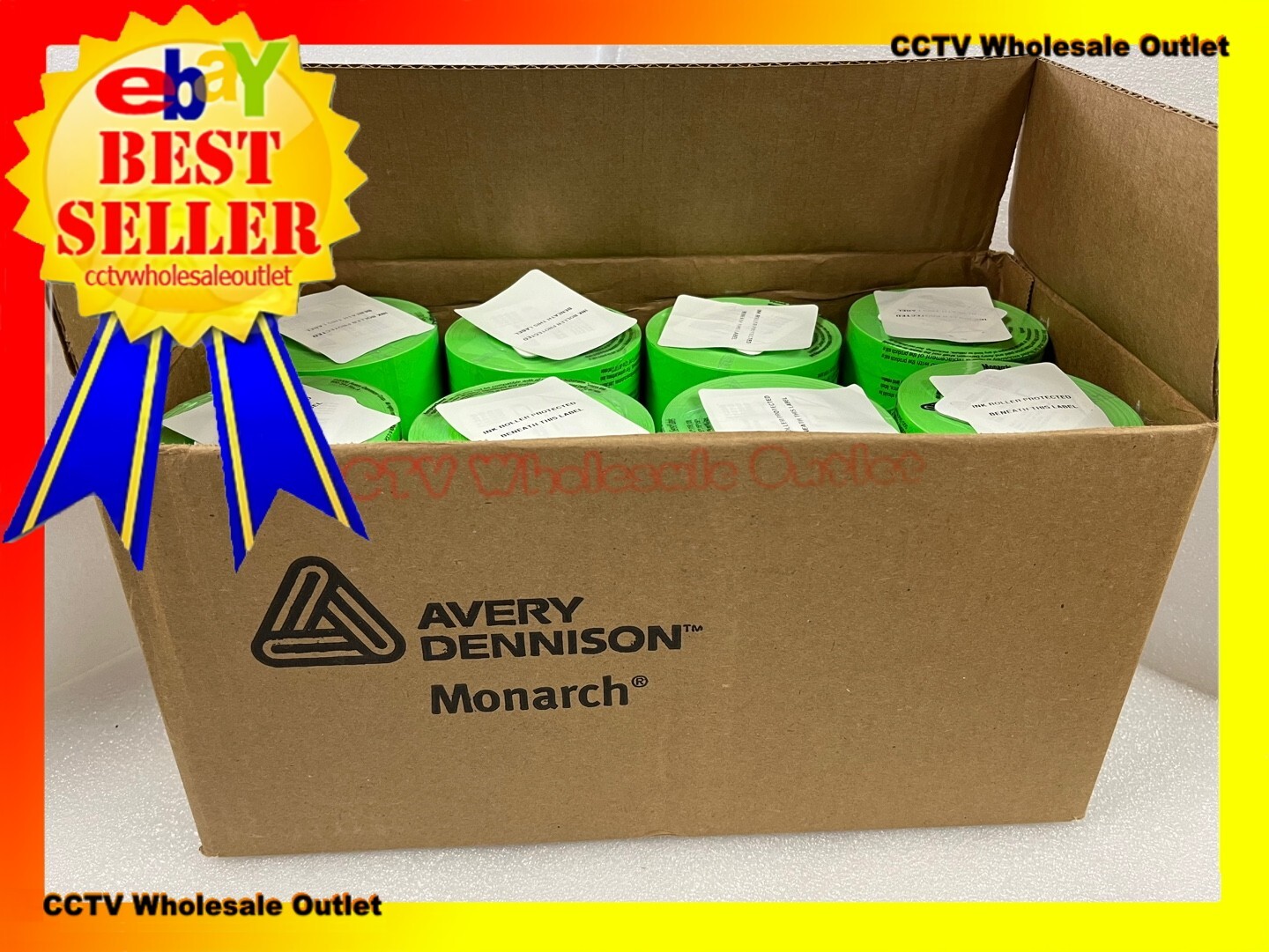 Genuine Monarch 1130 Fluorescent Green Labels One Box | eBay