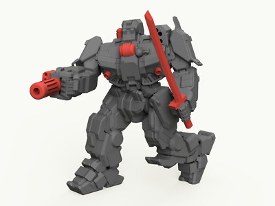 Wolverine WVR-9K | DIW Exclusive | 3D-Printed Miniature for Battletech ...