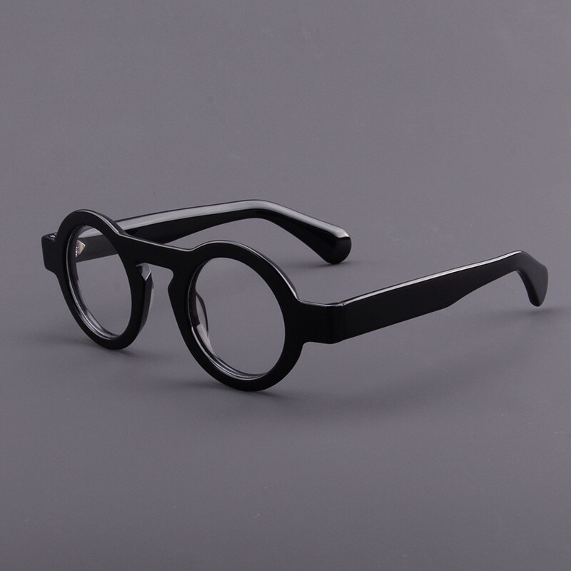 Oversize thick Acetate Round Glasses Brand Design Eyeglass Frames New ...
