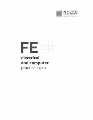 FE Electrical and Computer Practice Exam - Paperback, by ncees - Good ...