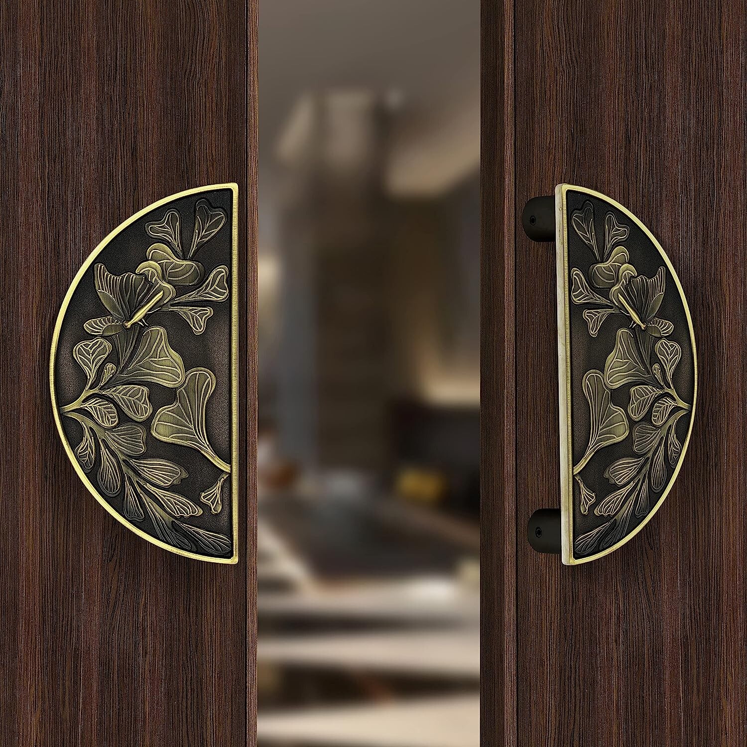 Handmade Beautiful 8 inches Round Shape Door Handle Pull Decor 2 Pieces ...