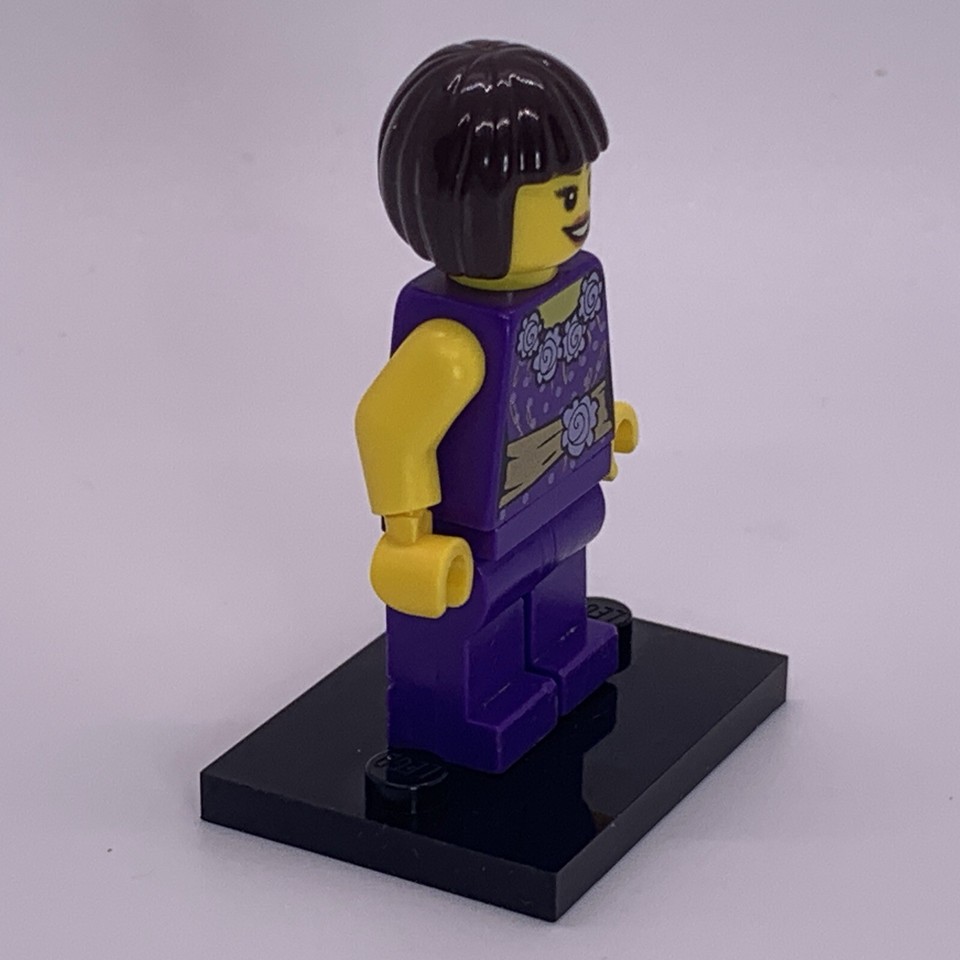 Lego Mini Minifigure HOL053 Purple Bob Haircut 40120 | eBay