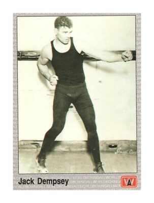 Trade Card Boxing Jack Dempsey AW Sports 1991 | eBay