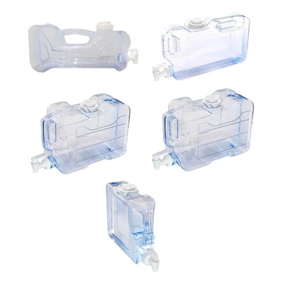 Water Containers with Faucet Portable with Lid and Handle Beverage ...