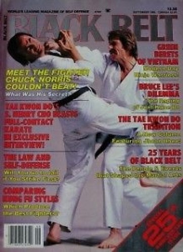 9/85 BLACK BELT TONNY TULLENERS HENRY CHOW GREEN BERET KARATE MARTIAL ...