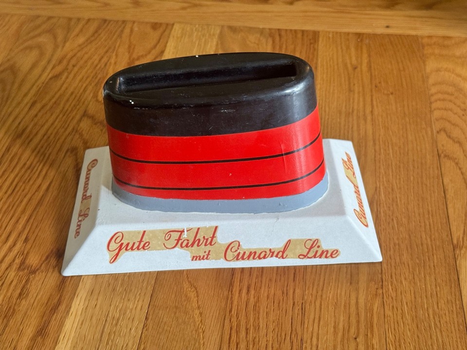 Cunard Line Funnel Advertising Piece / RMS Queen Mary RMS Caronia | eBay