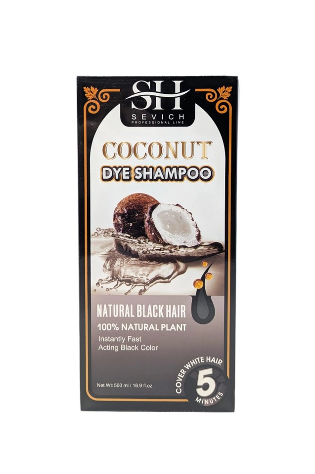 Sevich Coconut Dye Shampoo Natural Black Hair 16.9 oz | eBay