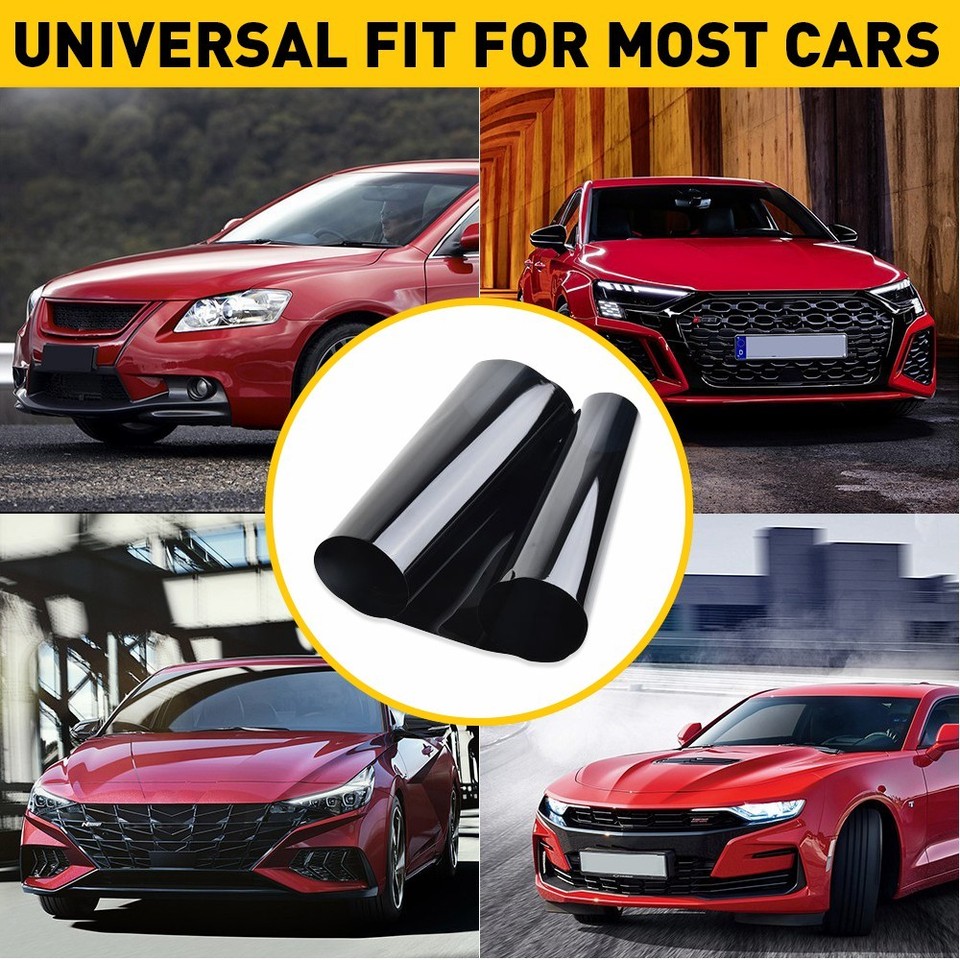 Car Front Visor Strip Sun Film Tint Windshield UV Shade Banner Black ...