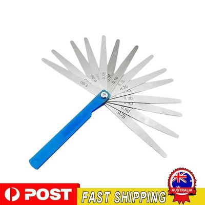 17 Blade Thickness Tappet Valve Feeler Gauge Set Filler Measuring Ruler ...