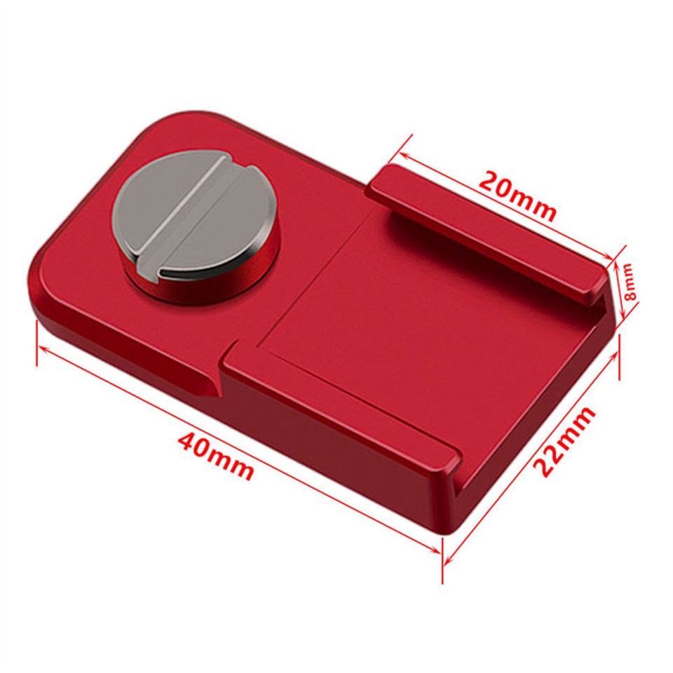 Hot Shoe Mount Adapter Base With 1/4" Hole For Fill Light Microphone ...