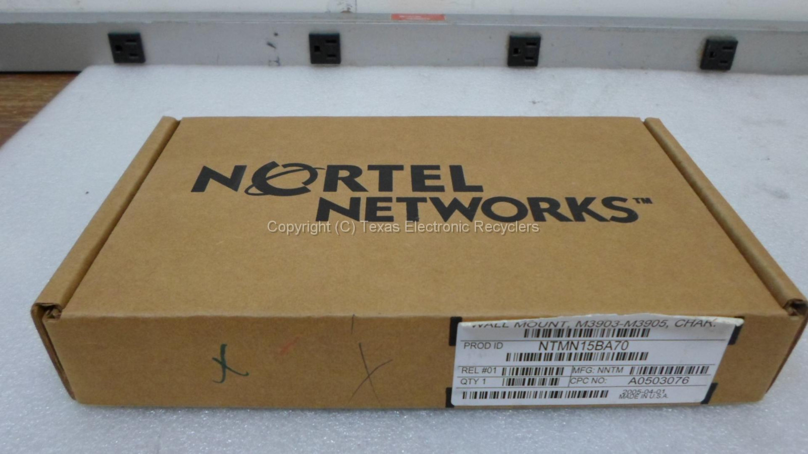 Nortel NTMN15BA70 Wall Mount M3903-m3905 Charcoal No Screws for sale ...