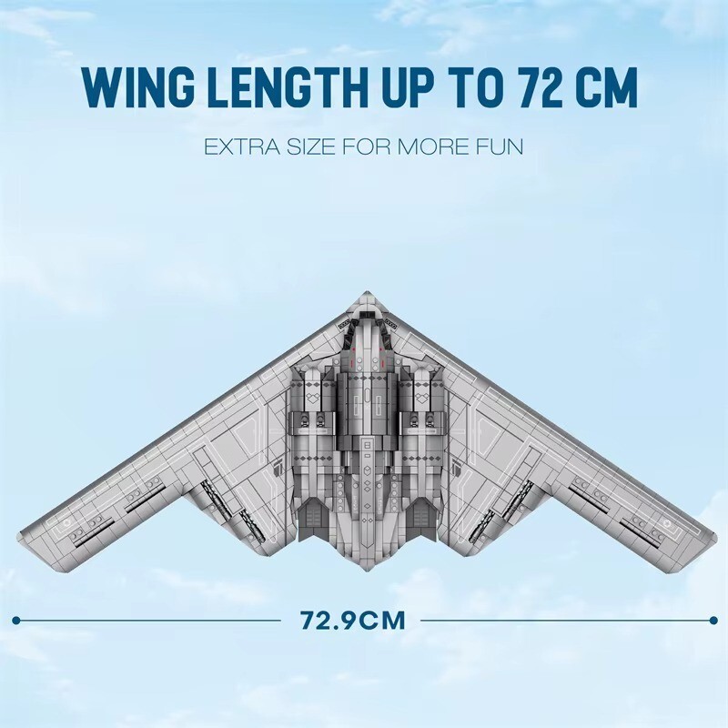 B2 Stealth Bomber Building Blocks – USA Military Fighter Jet Toy Bricks ...