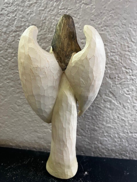 Tii Collectibles Resin Angel Holding Blue Bird 9.25" Tall Figurine | eBay