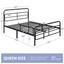 Modern Metal Bed Frame Platform Bed Frame with Geometric Pattern ...