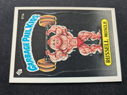 1985 Topps Garbage Pail Kid Sticker # 51a RUSSELL Muscle - School ...