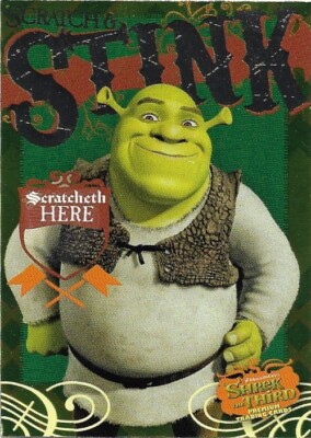 2007 Shrek the Third- Scratch & Stinky Card #S-1 - FREE SHIPPING | eBay