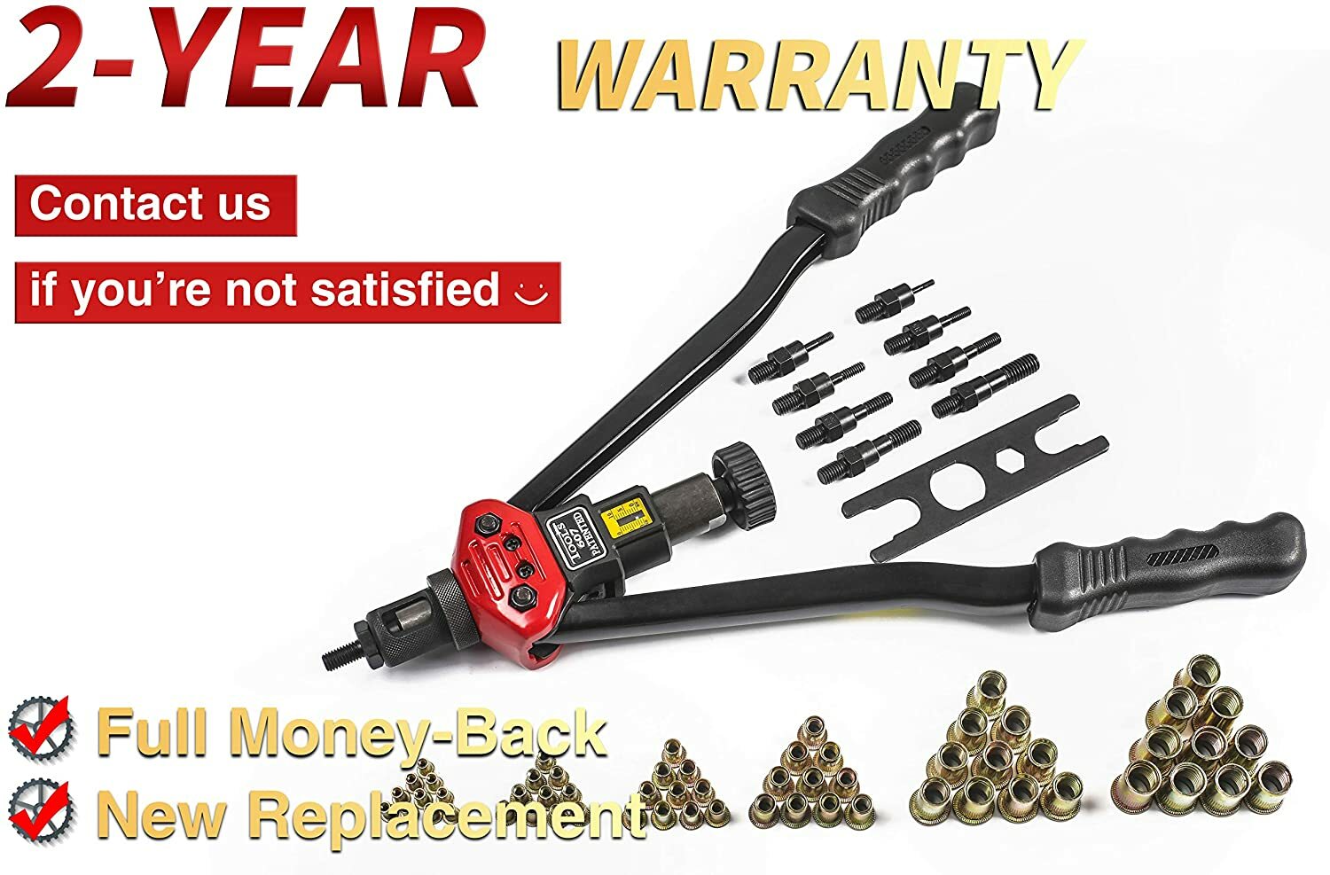 Rivet Gun Kit Rivnut Thread Setting Tools Nut Setter Tool NutSert Metal ...