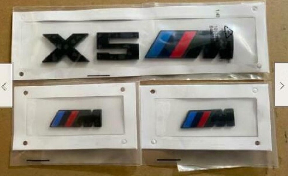 For BMW X5M Fender Badge X2 Custom Rear Lettering X2 X5M 3M | Matte ...