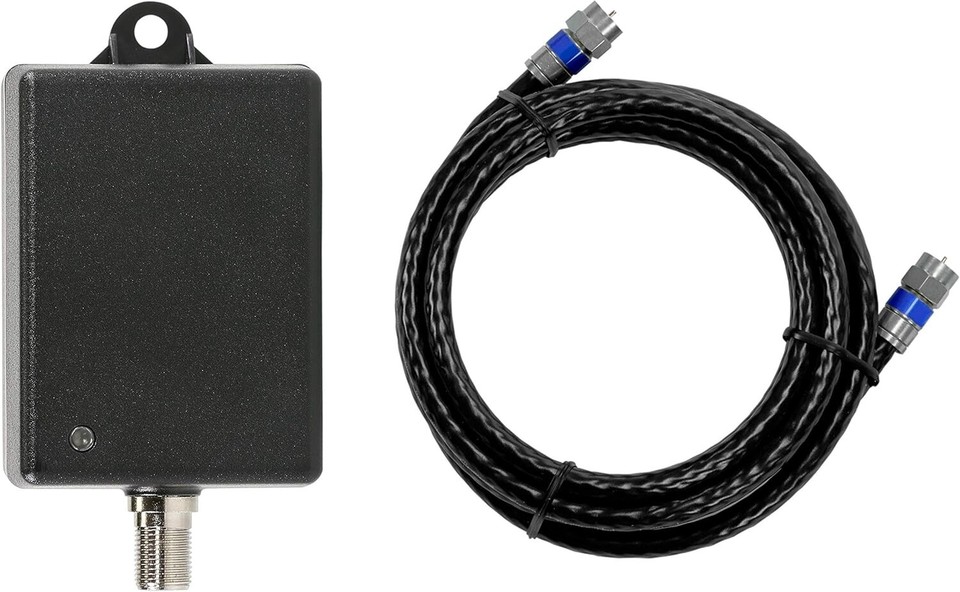 Ultra Mini 2 TV Antenna Amplifier, TV Antenna Signal Booster with 2 ...