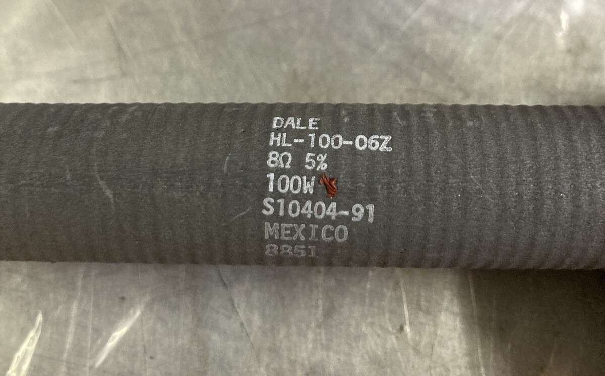 S10404-91 8 Ohm 100w Resistor For Square Wave Tig300/300 - USED ...