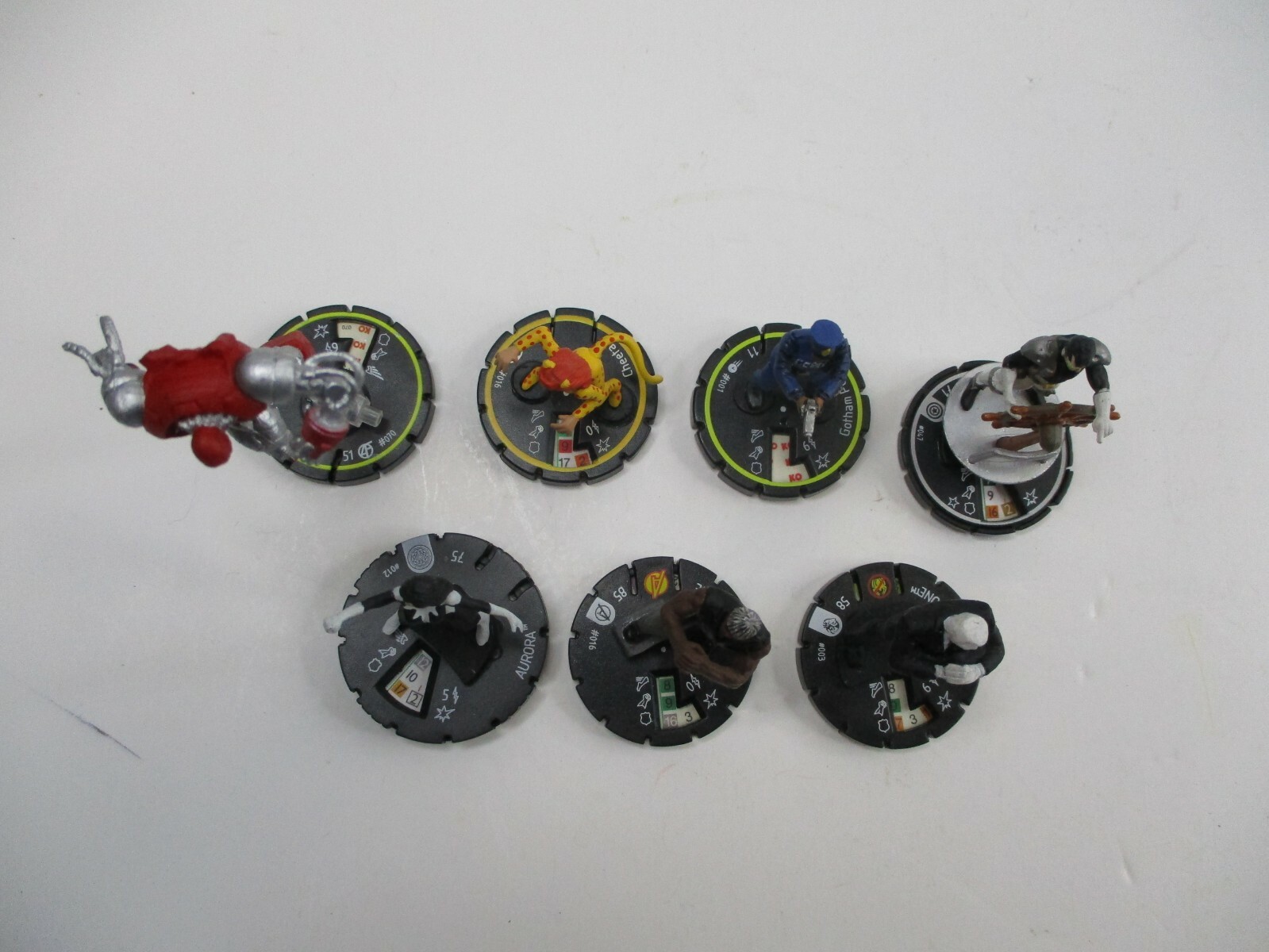 7 WizKids Miniature Marvel/DC Dirk Anger Luke Cage Tombstone Aurora ...