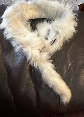 Gorgeous Antique Rabbit Fur Boa With Fox Head, Glass Eyes, For Antique ...