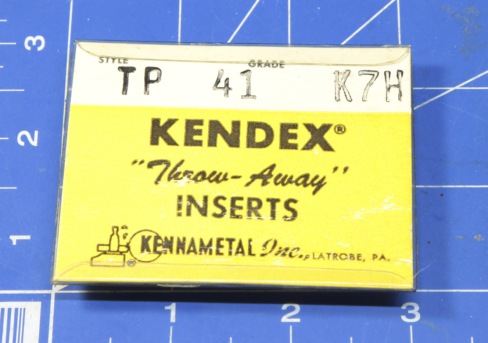 New Old Stock Kennametal TP 41 K7H Cutting Inserts Bits pack of ten ...