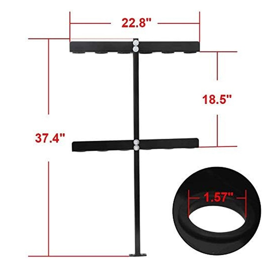 4 Place Lock Weedeater Trimmer Rack & Hand Tool Rack for OPEN Trailer ...