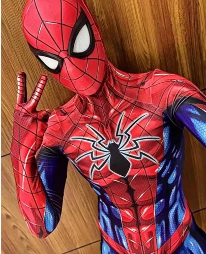 The Amazing Spiderman Suit Cosplay Jumpsuit TASM2 Costume Adult Kids ...