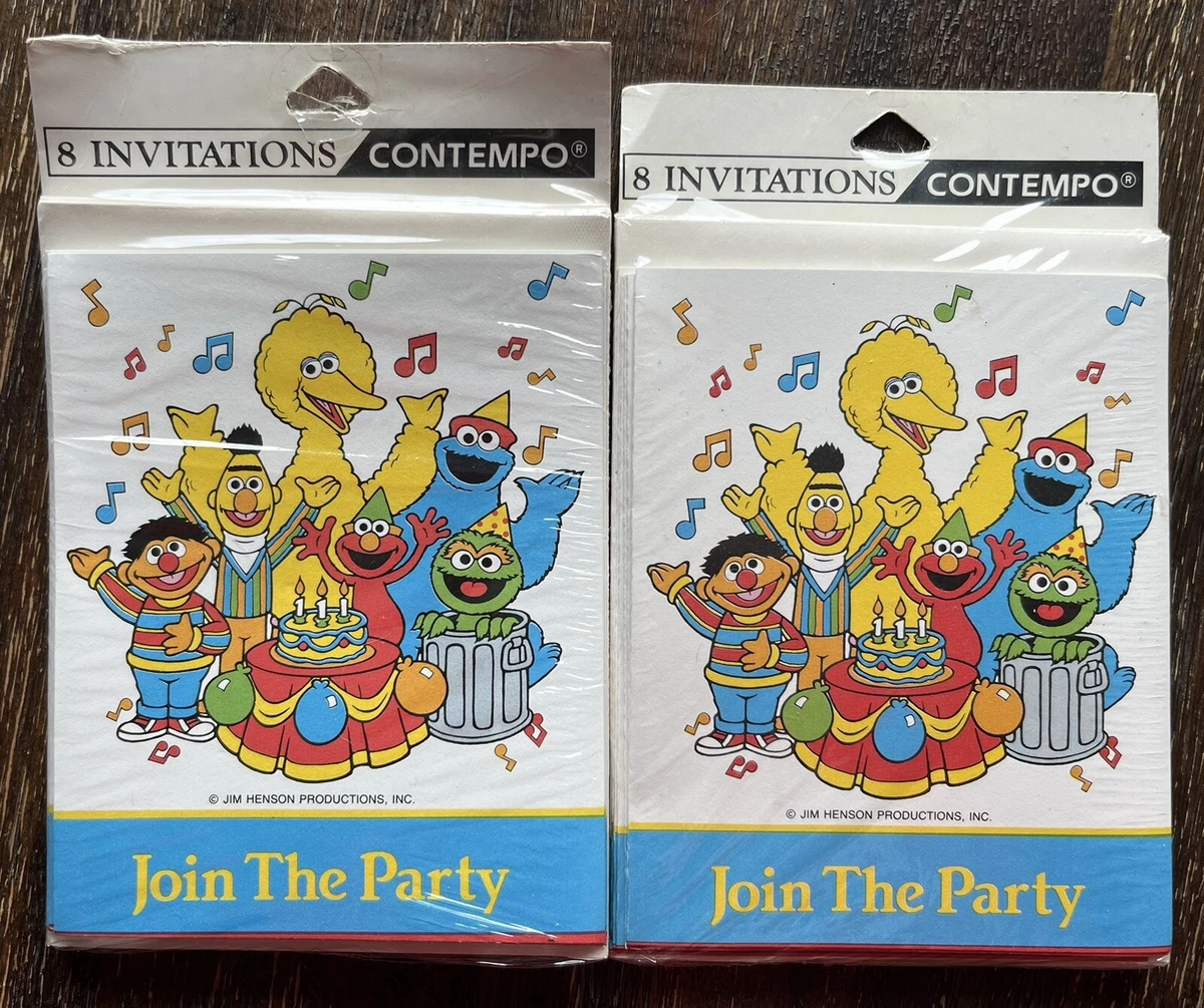 Blank Elmo Birthday Invitations